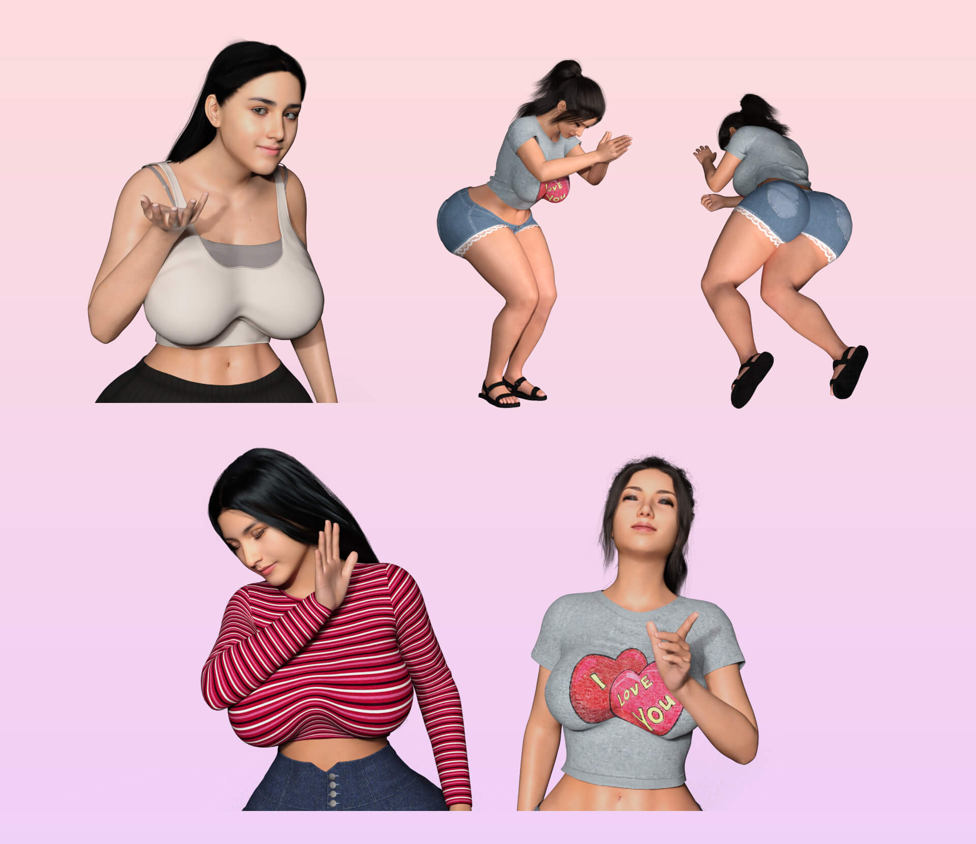 Memes Poses for G8F G8.1F and G9 - Daz Content by Adri23