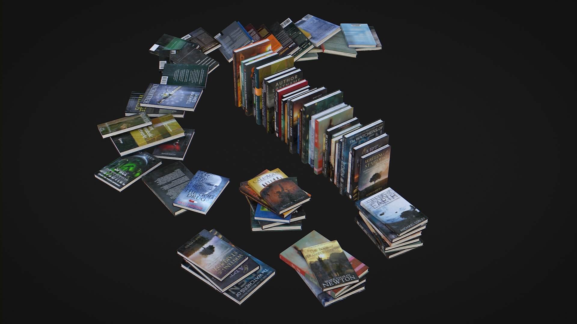Books and Magazines - 3D Model by adriankulawik