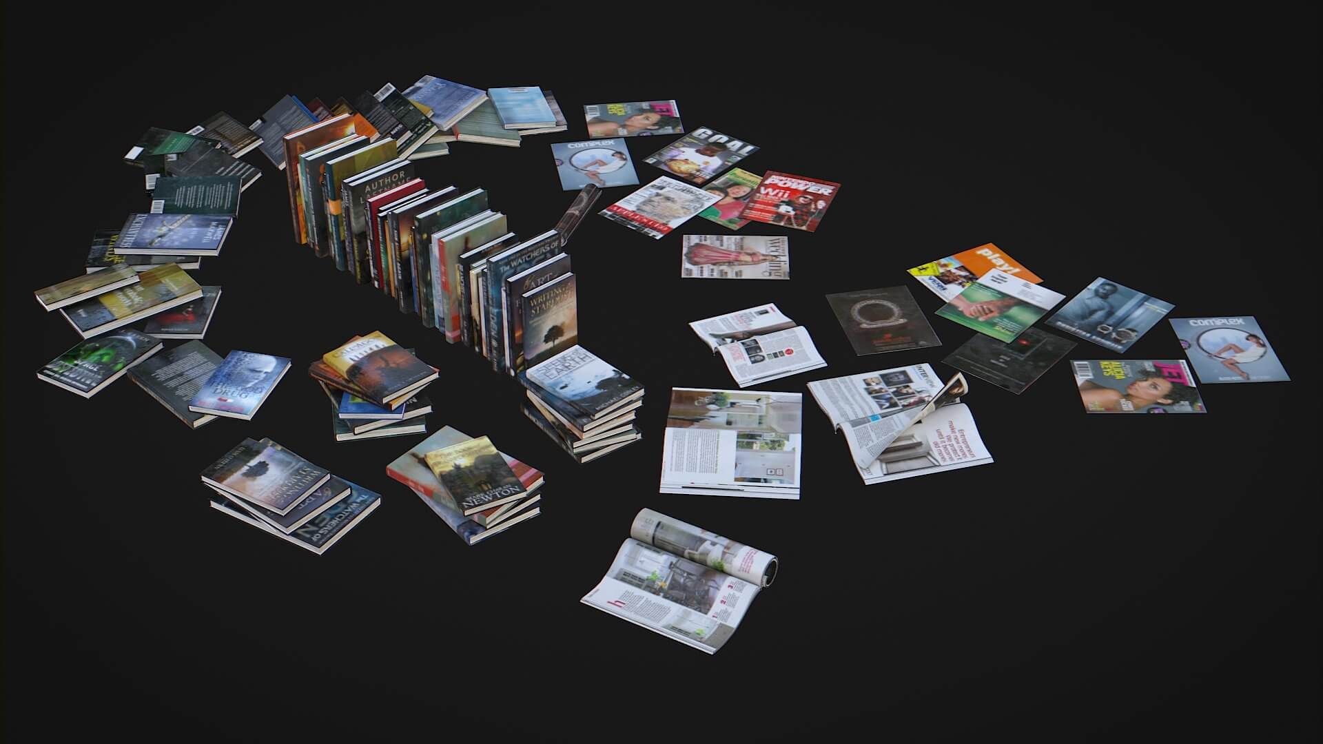 Books and Magazines - 3D Model by adriankulawik