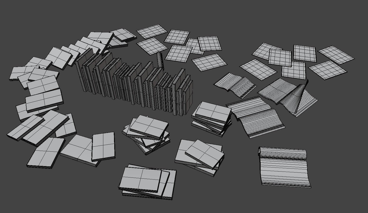 Books and Magazines - 3D Model by adriankulawik