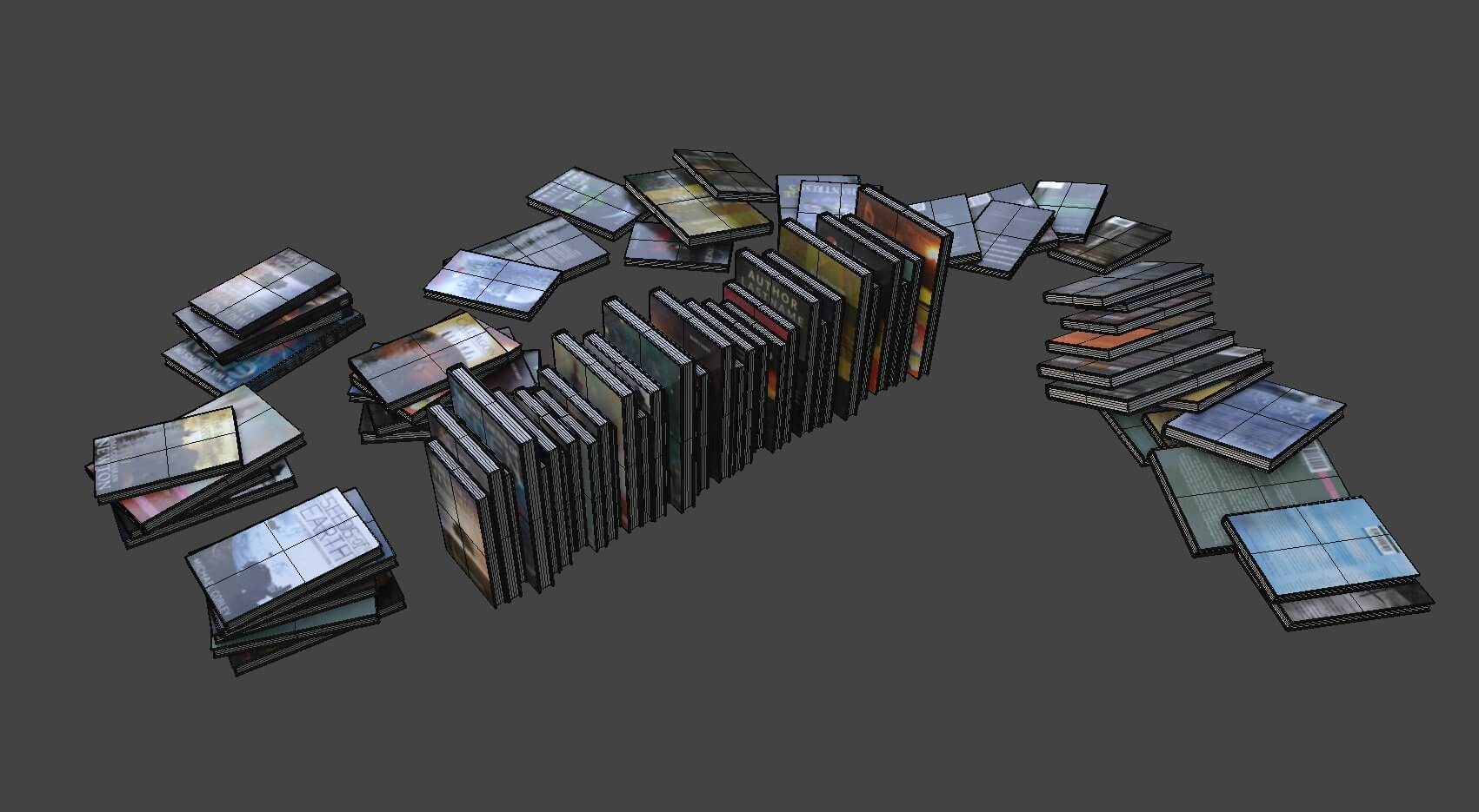 Books and Magazines - 3D Model by adriankulawik