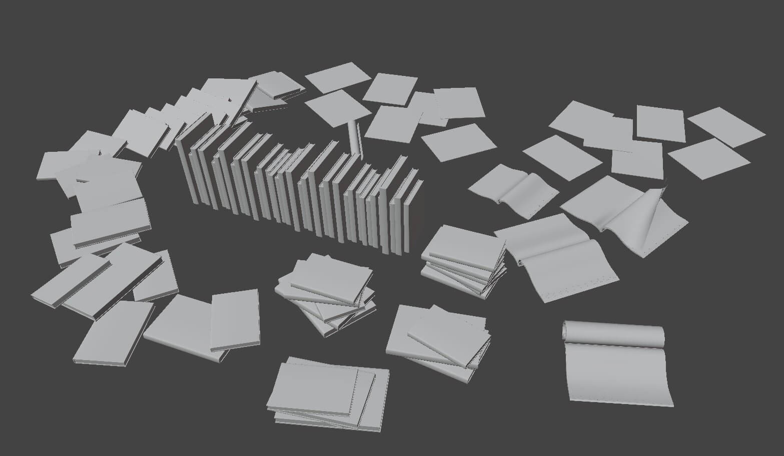 Books and Magazines - 3D Model by adriankulawik