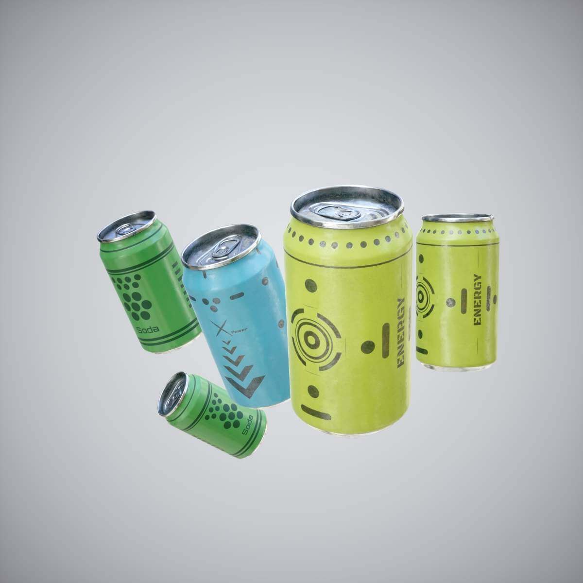 Can Collection - 3D Model by adriankulawik