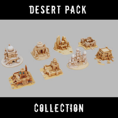 Desert Temples Collection - 3D Model by adriankulawik