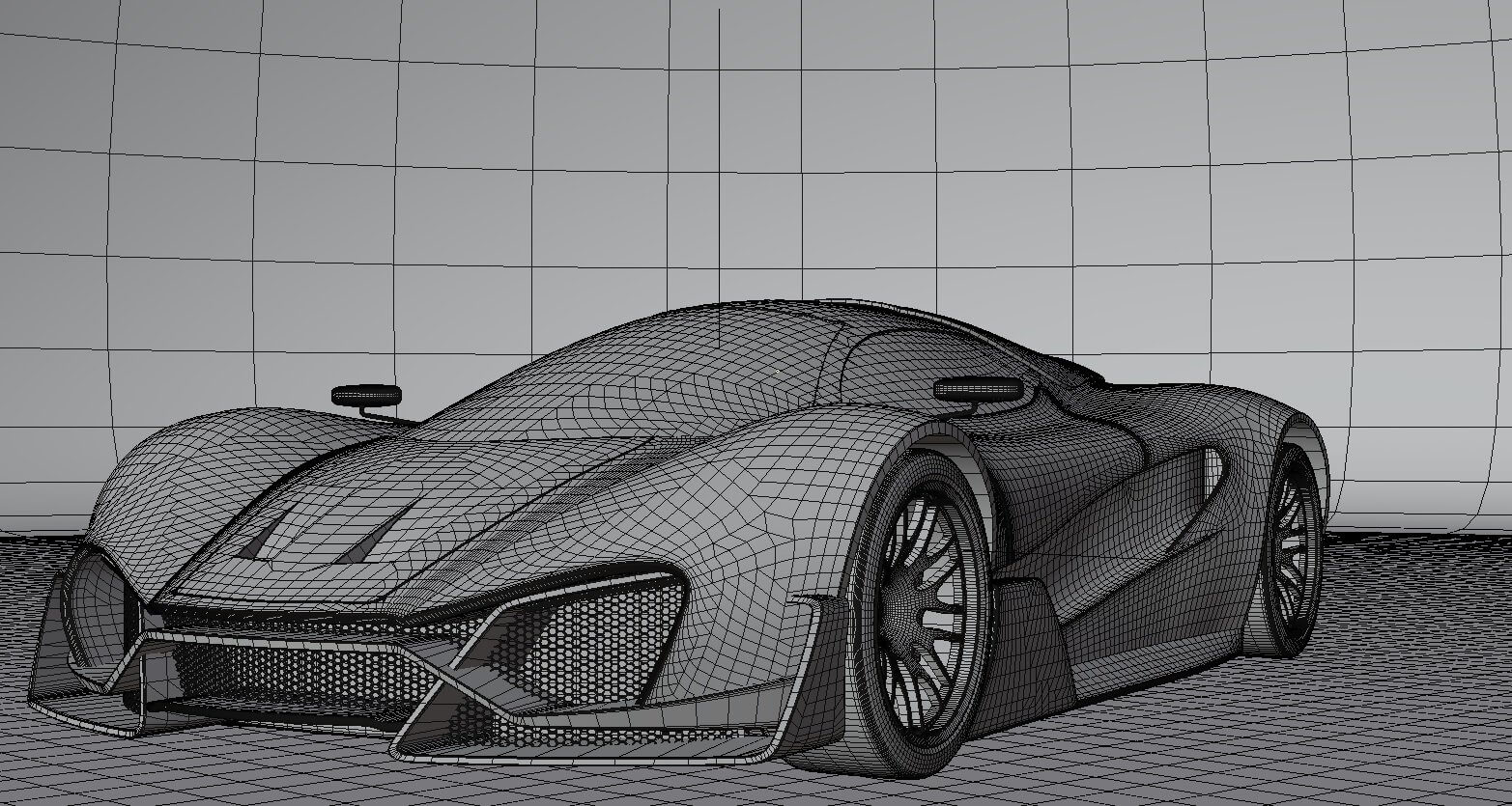 Exterior Studio For Automotive - 3D Model by adriankulawik