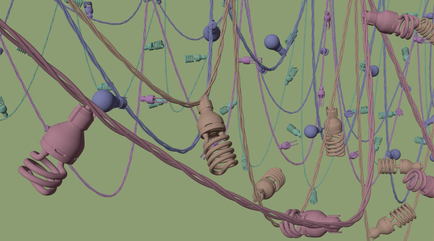 Lights and Cables Generator - 3D Model by adriankulawik