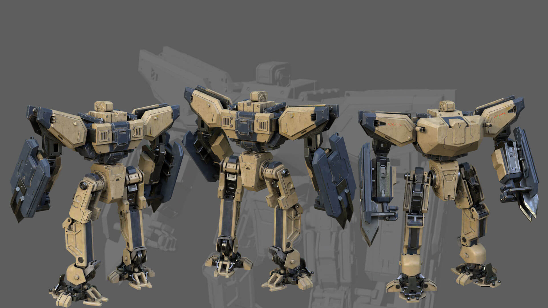 Mech Hangar Sci-Fi 3D Model by adriankulawik