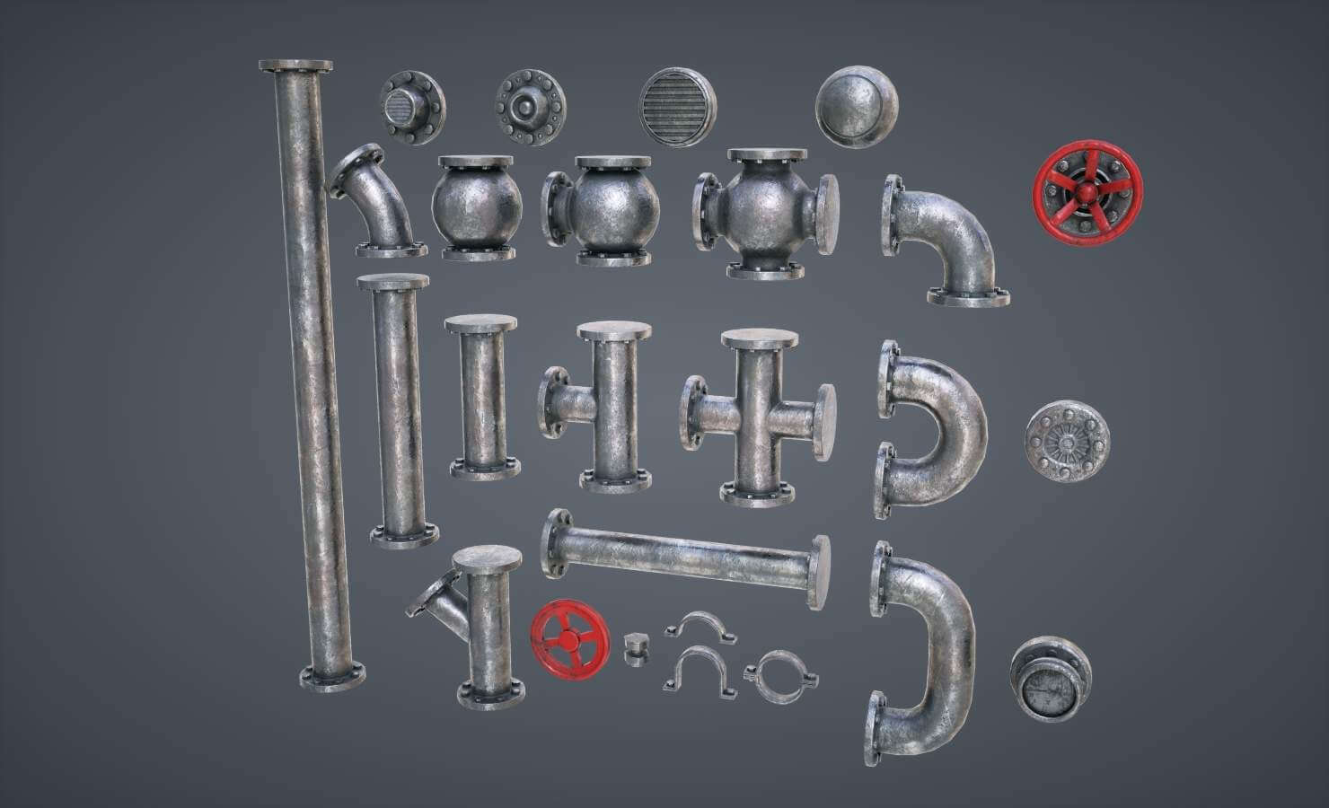 Modular Pipes - 3D Model by adriankulawik