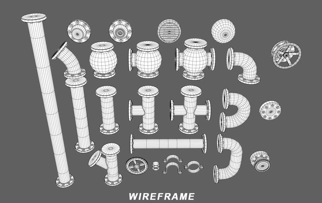 Modular Pipes - 3D Model by adriankulawik