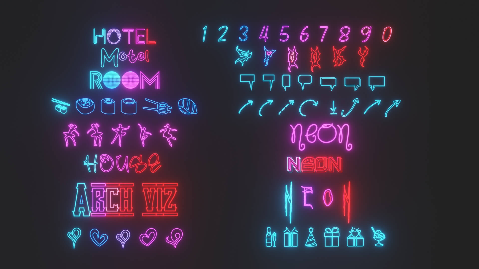 Neon Generator 3D by adriankulawik