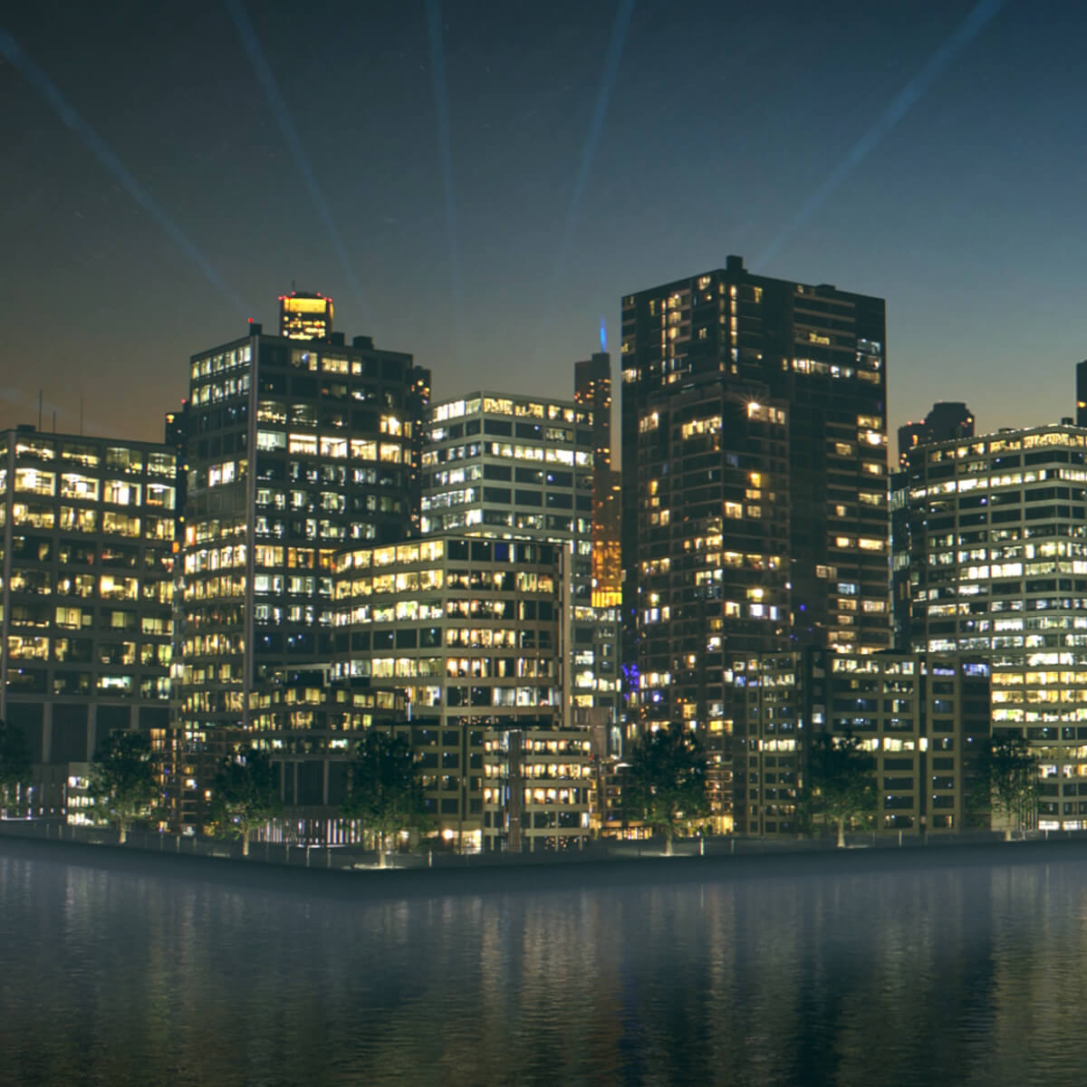 Night City Scene - 3D Model by adriankulawik