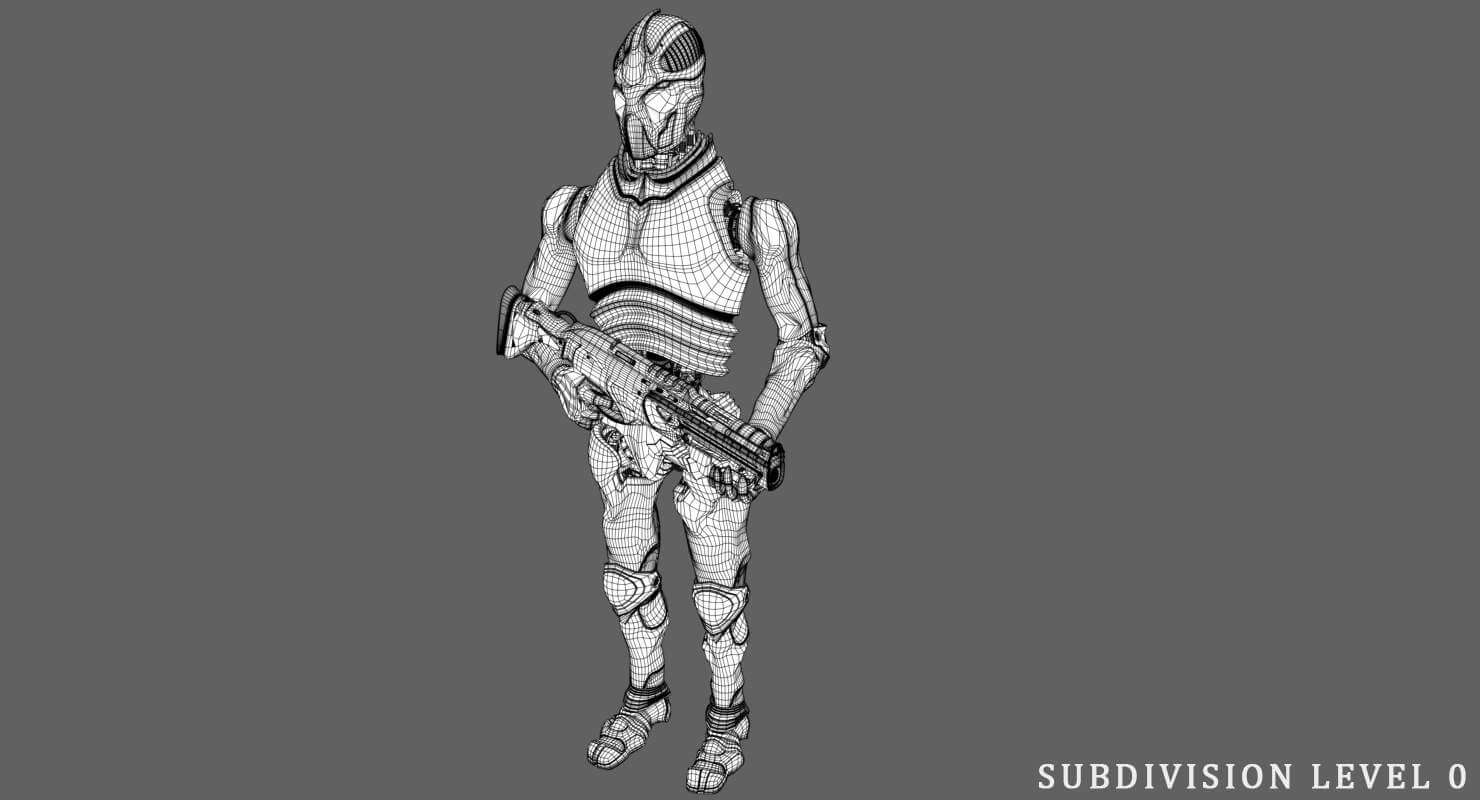 Robot Soldier - 3D Model by adriankulawik