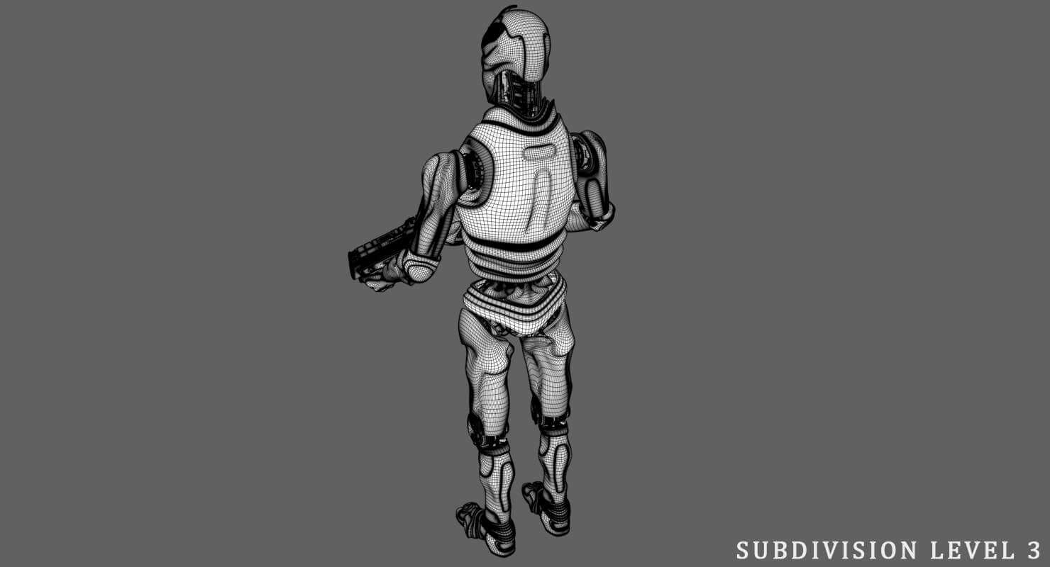 Robot Soldier - 3D Model by adriankulawik