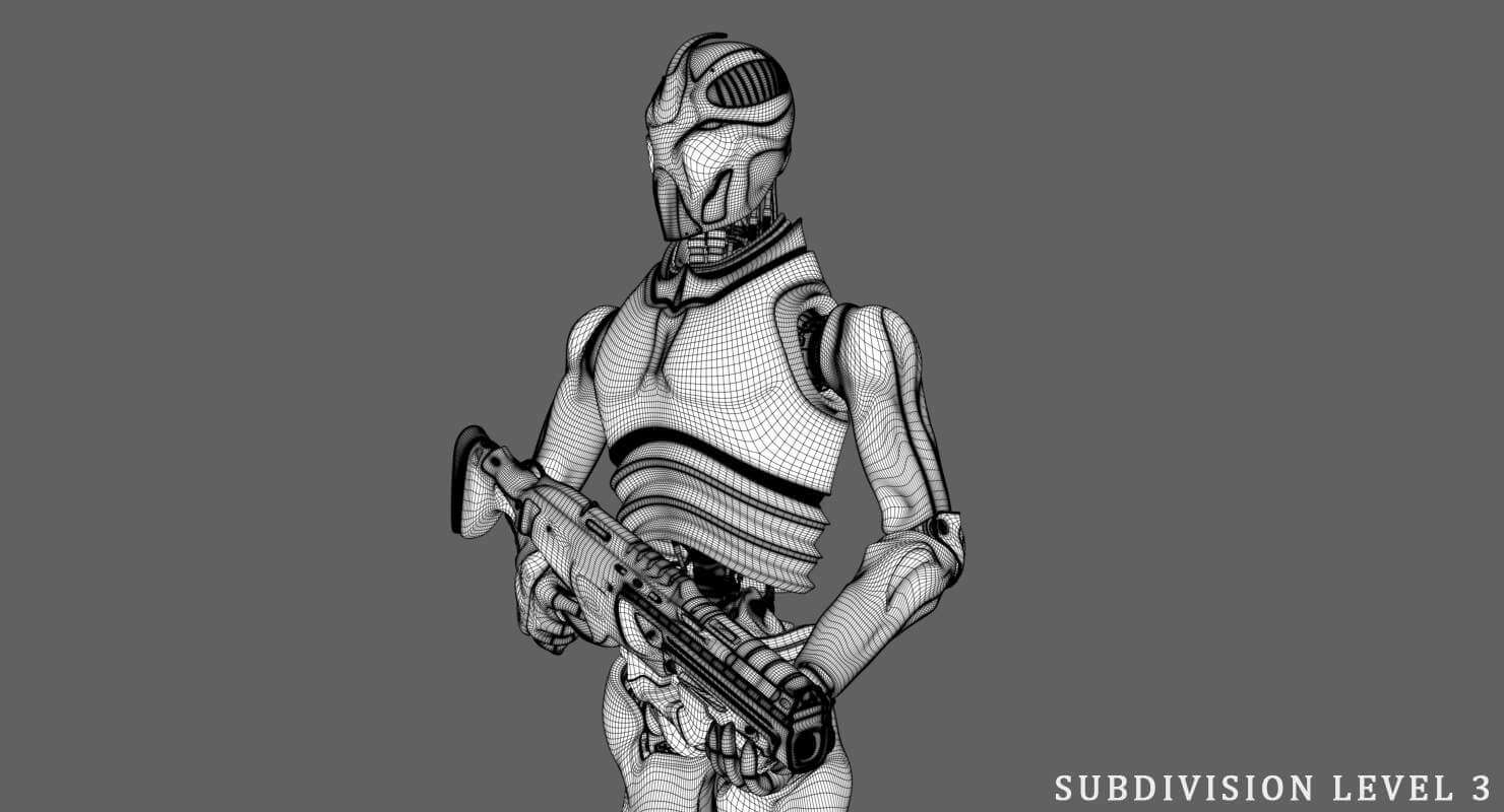 Robot Soldier - 3D Model by adriankulawik
