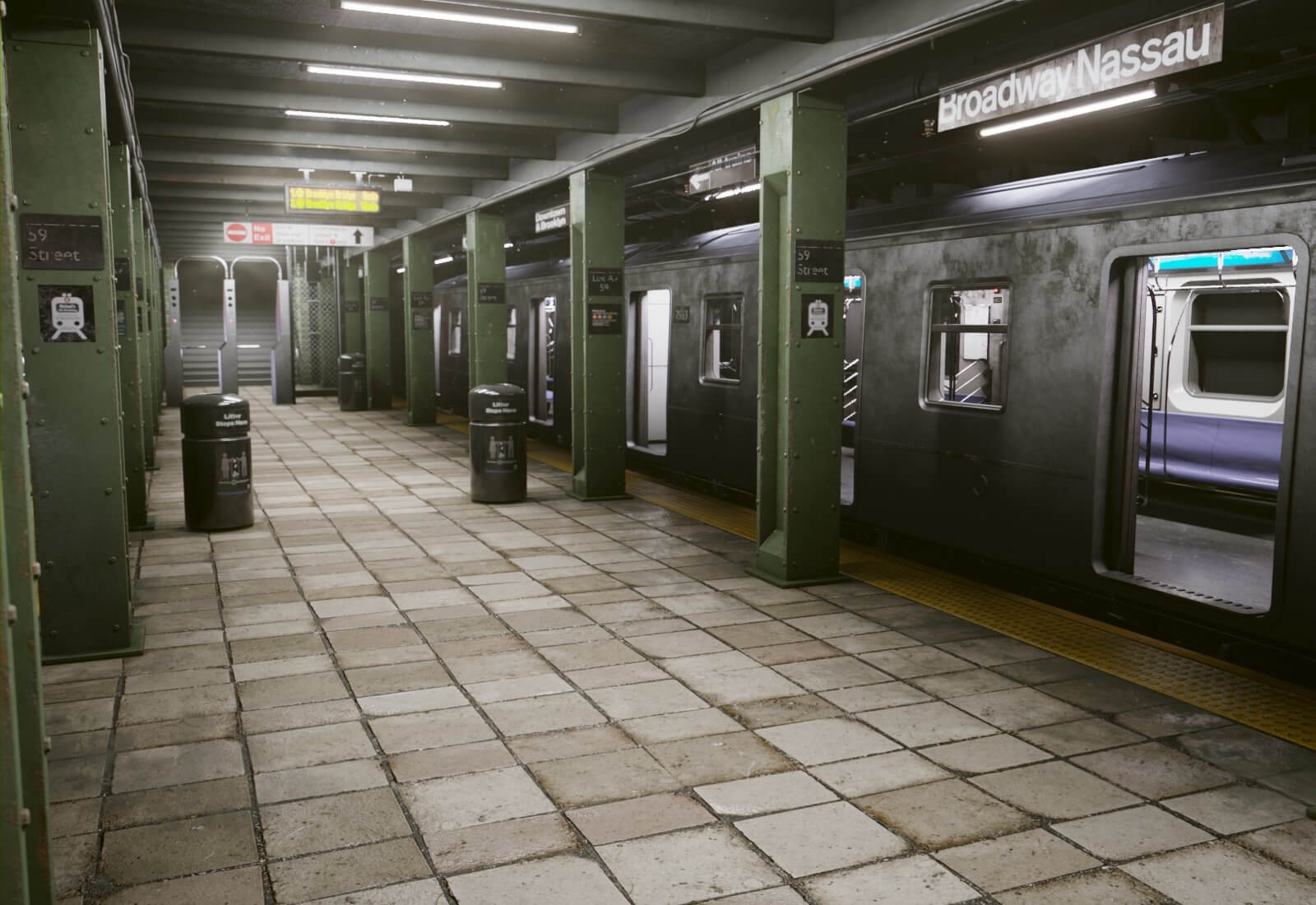Subway Station - Real Time - Scene Eevee 3D Model by adriankulawik