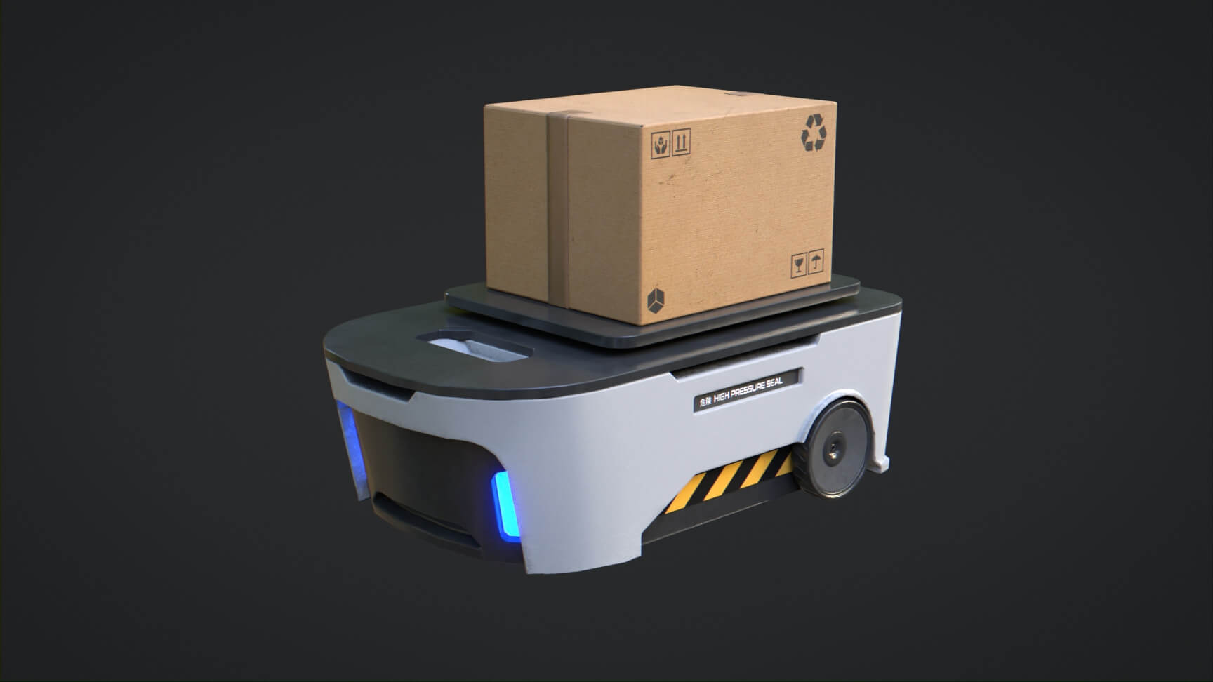 Industrial Packing Transportation Robots - 3D Model by adriankulawik