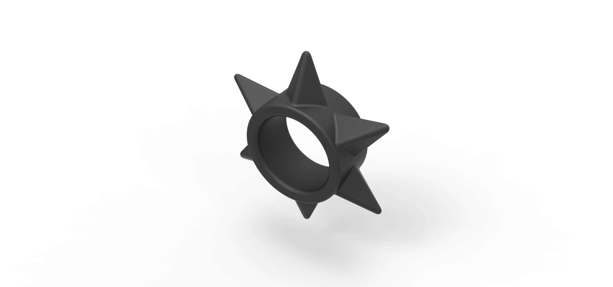 Shuriken Cock Ring 2 - 3D Model by AdultPrint