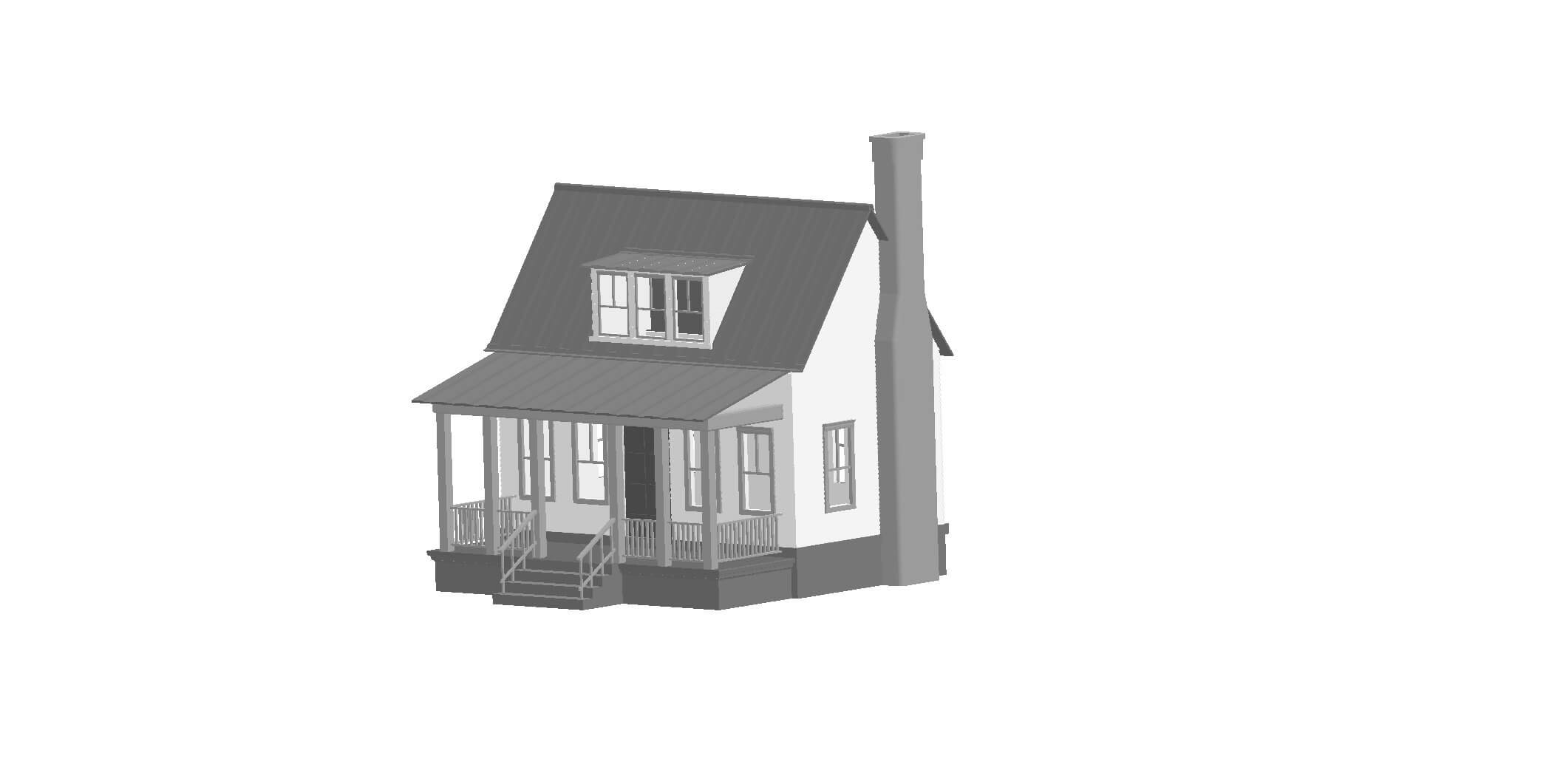 House - 3D Model by Adyleon