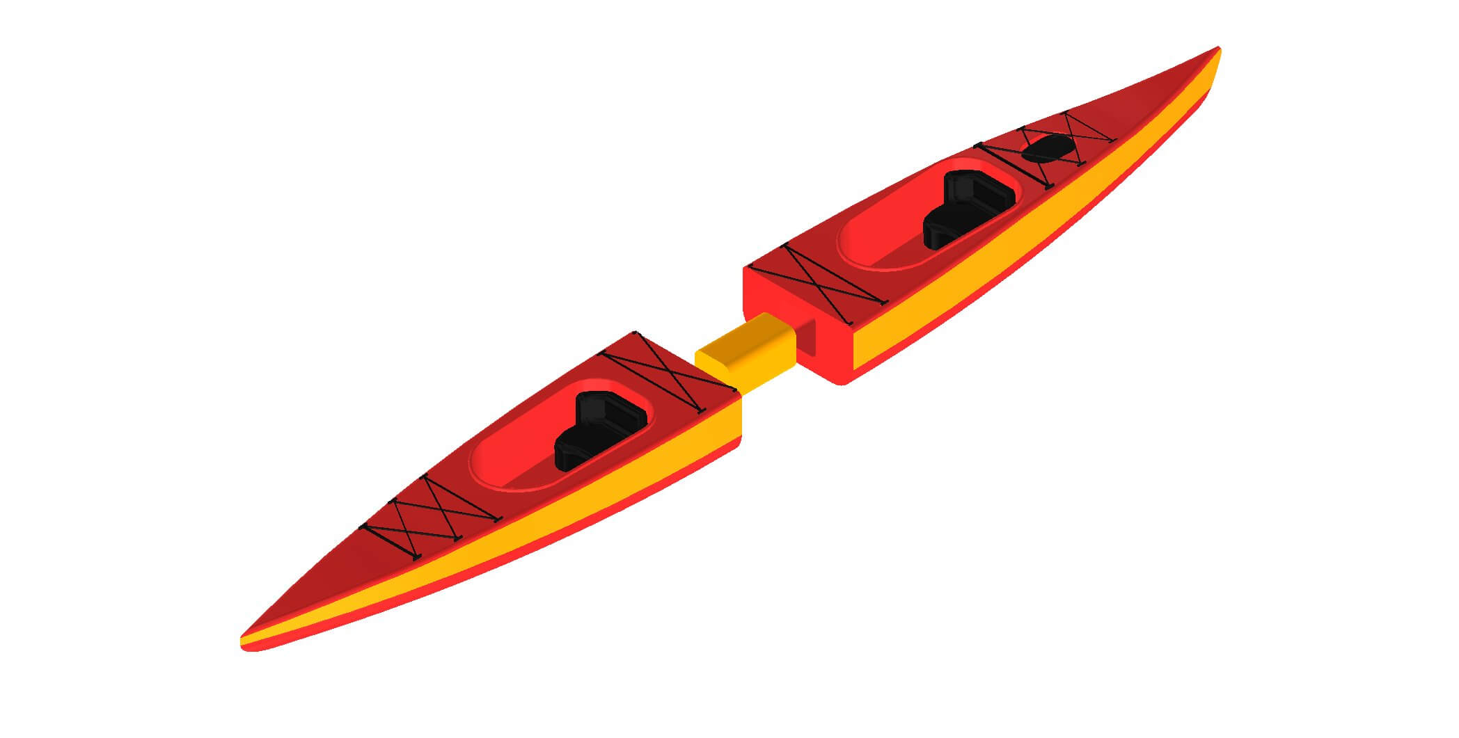 Kayak - 3D Model by Adyleon