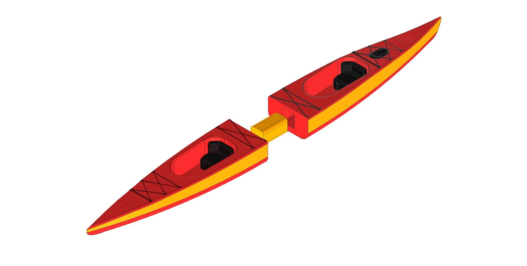 Kayak - 3D Model by Adyleon