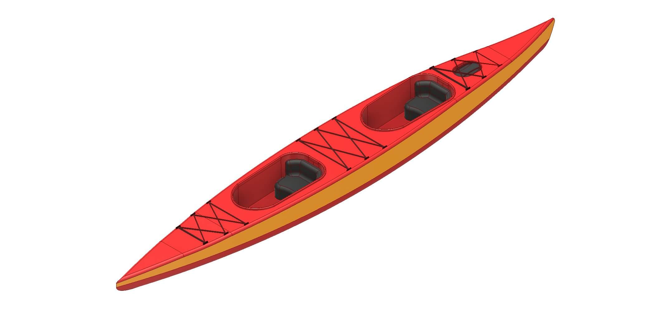 Kayak - 3D Model by Adyleon