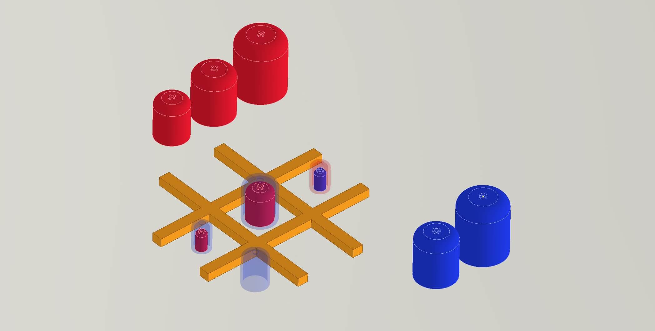 Tic-Tac-Toe 3D Model by Adyleon