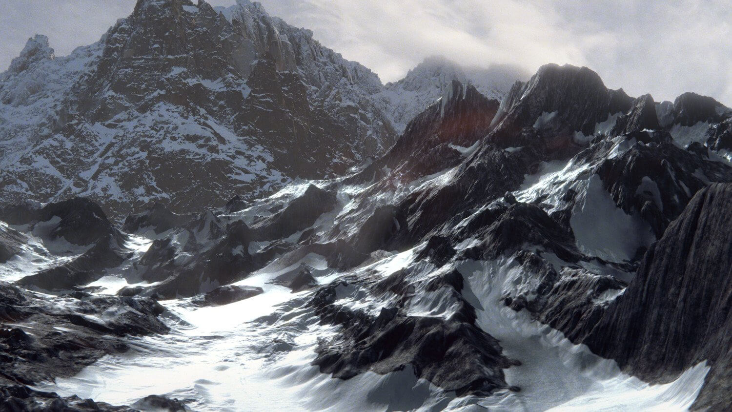 Mountain Range - 3D Model by aefimov