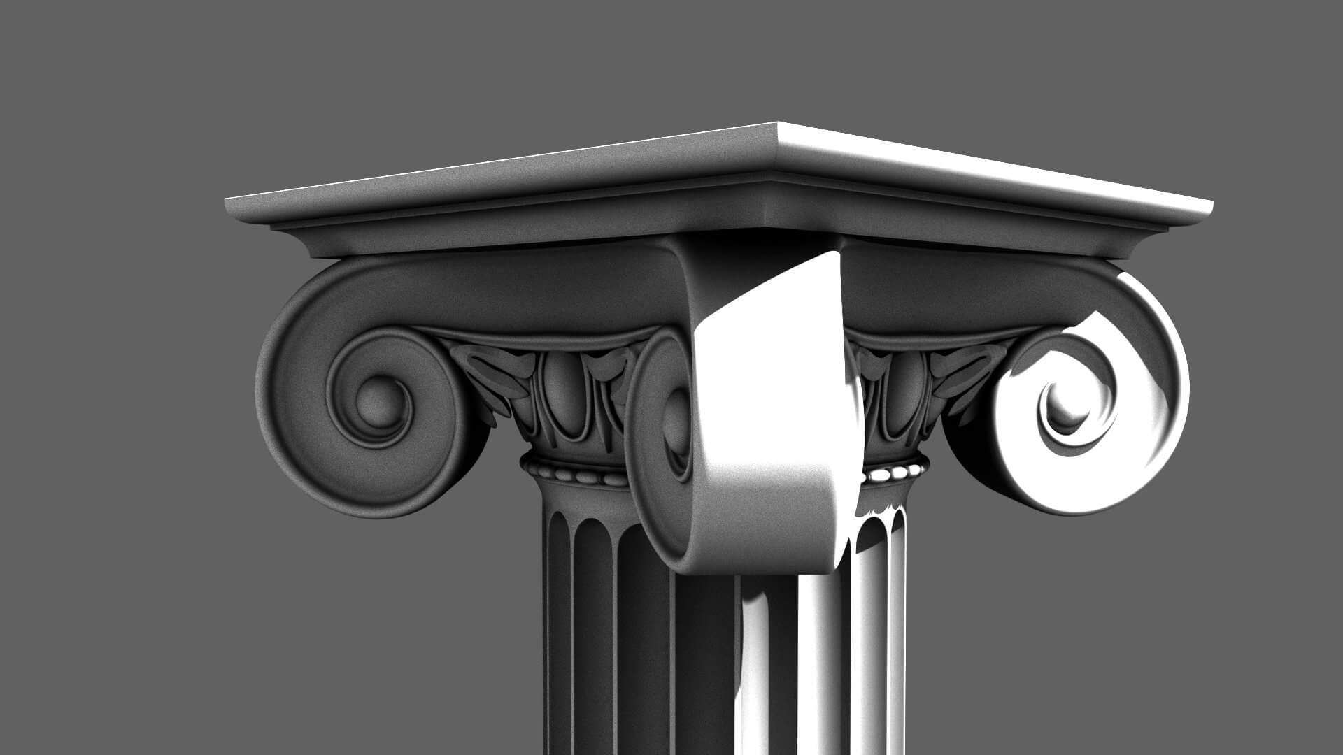 Ionic Column - 3D Model by aefimov