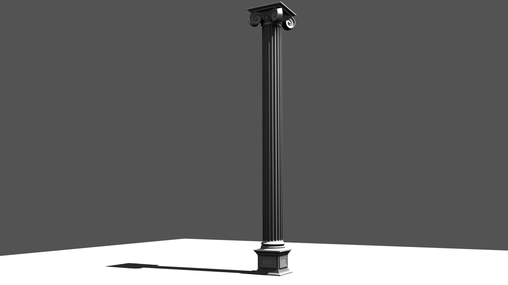 Ionic Column - 3D Model by aefimov