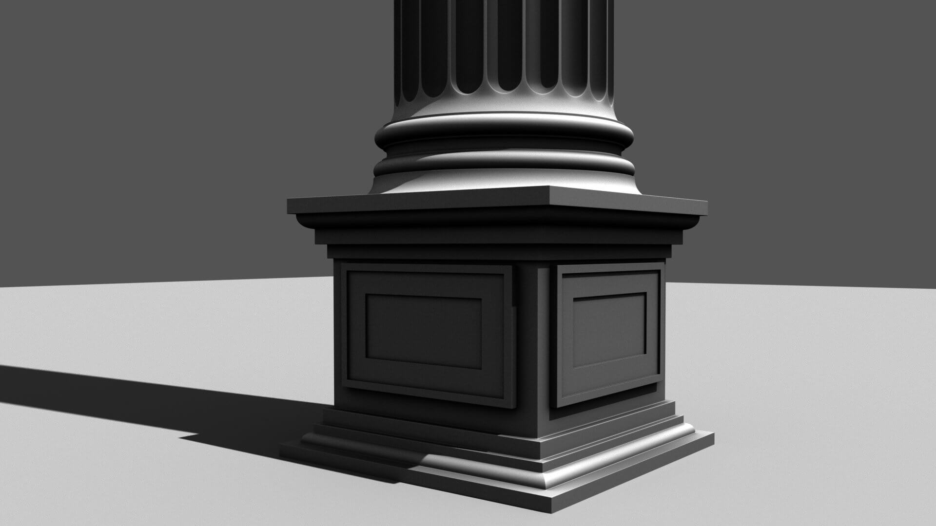 Ionic Column - 3D Model by aefimov