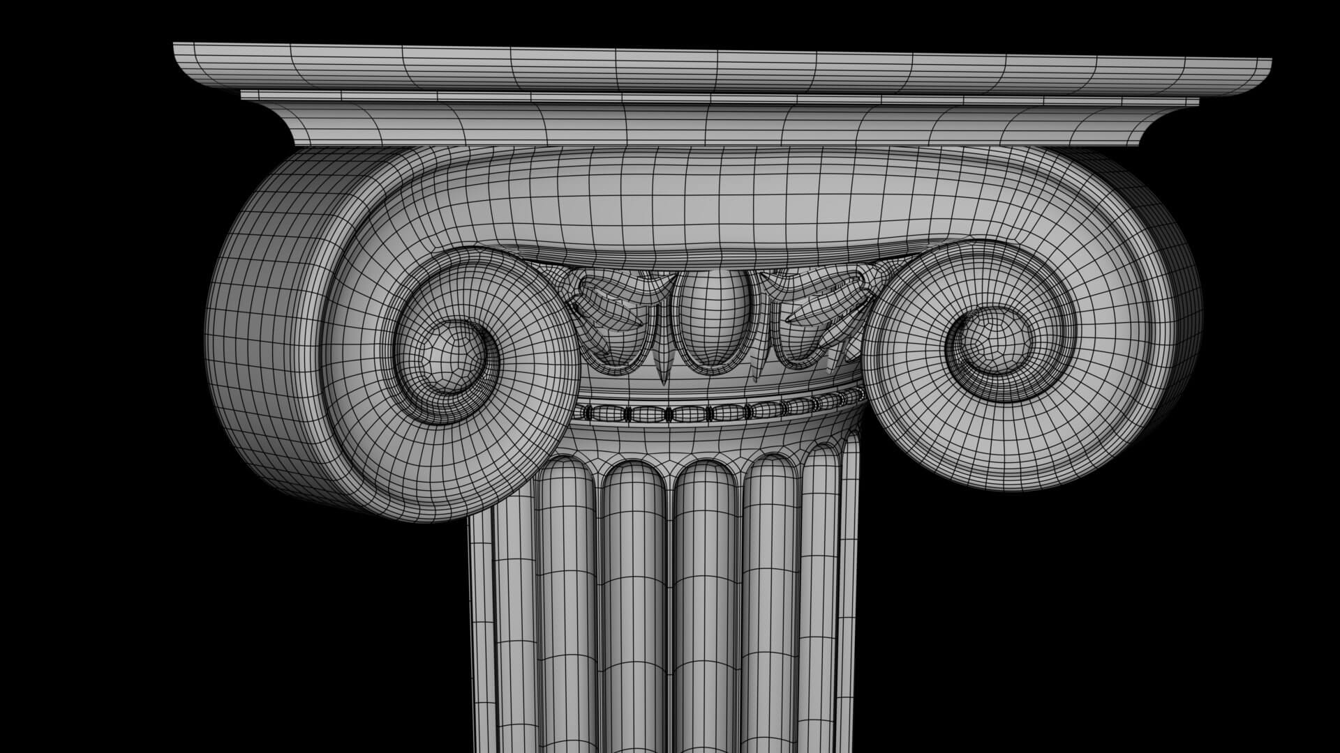 Ionic Column - 3D Model by aefimov