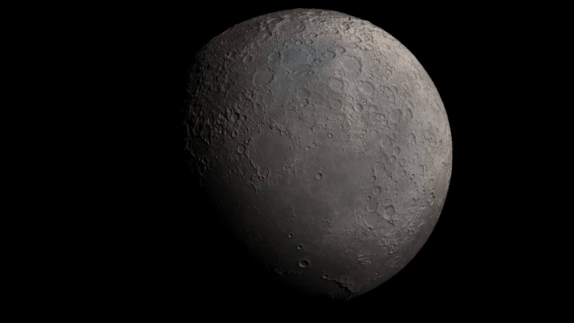 Realistic Moon - 3D Model by aefimov