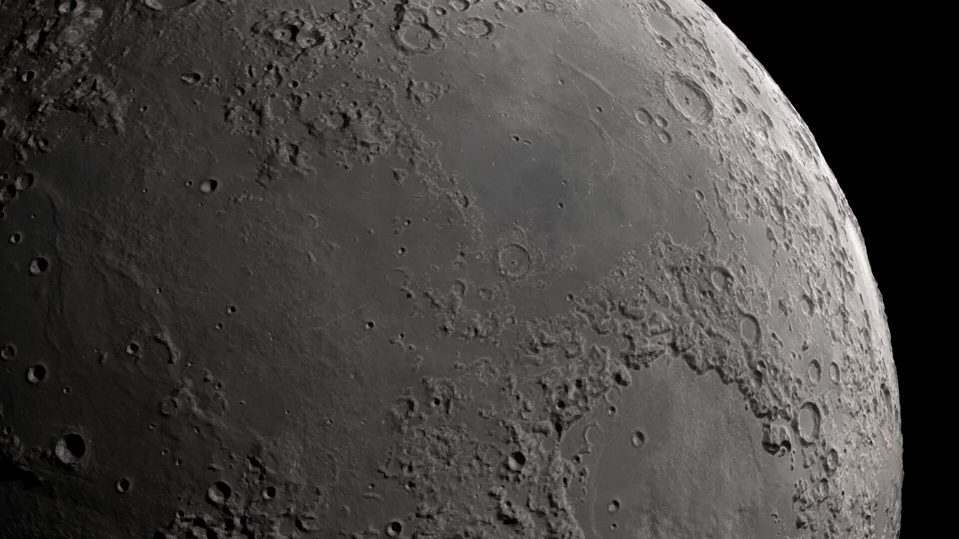 Realistic Moon - 3D Model by aefimov
