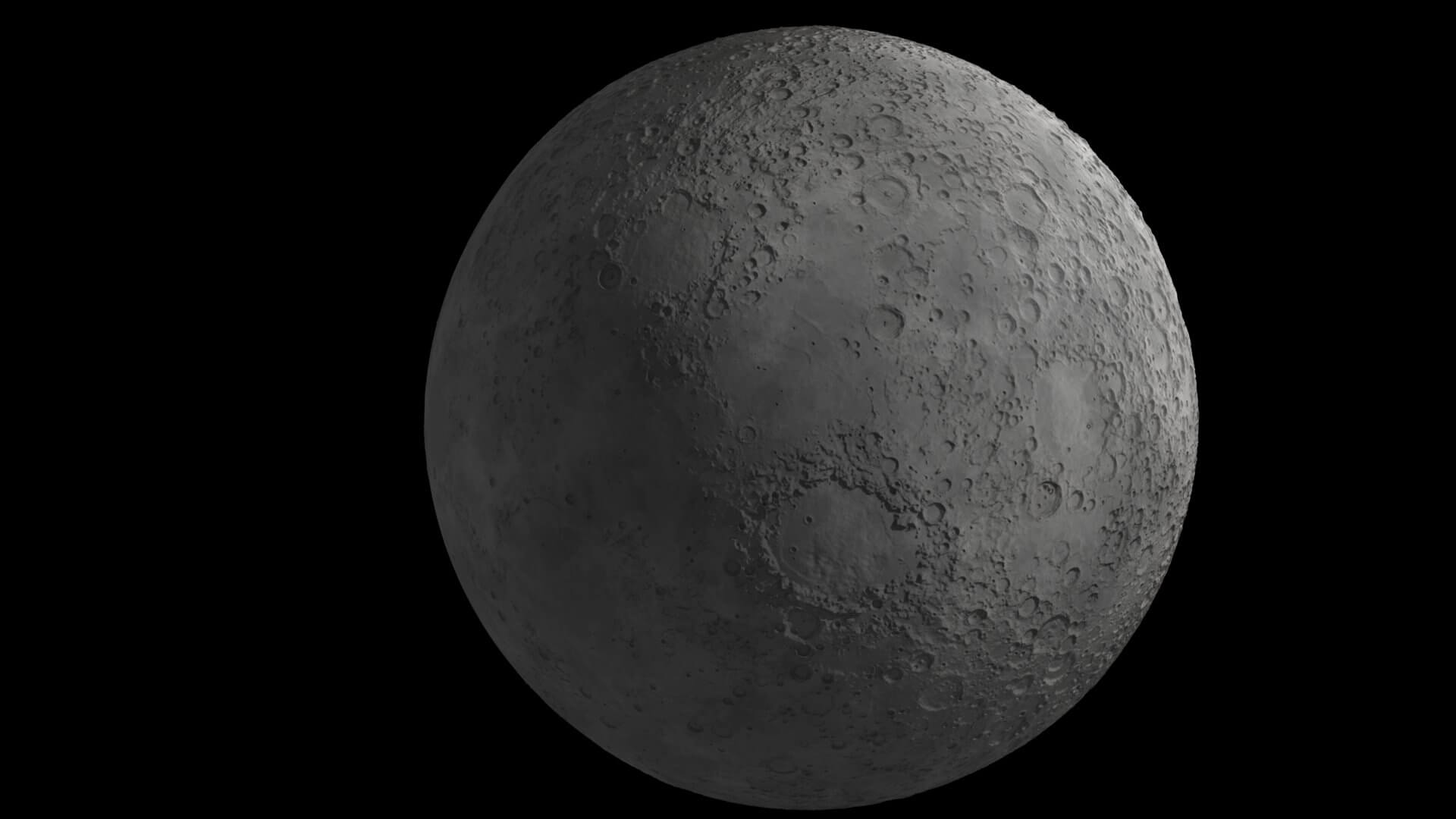 Realistic Moon - 3D Model by aefimov