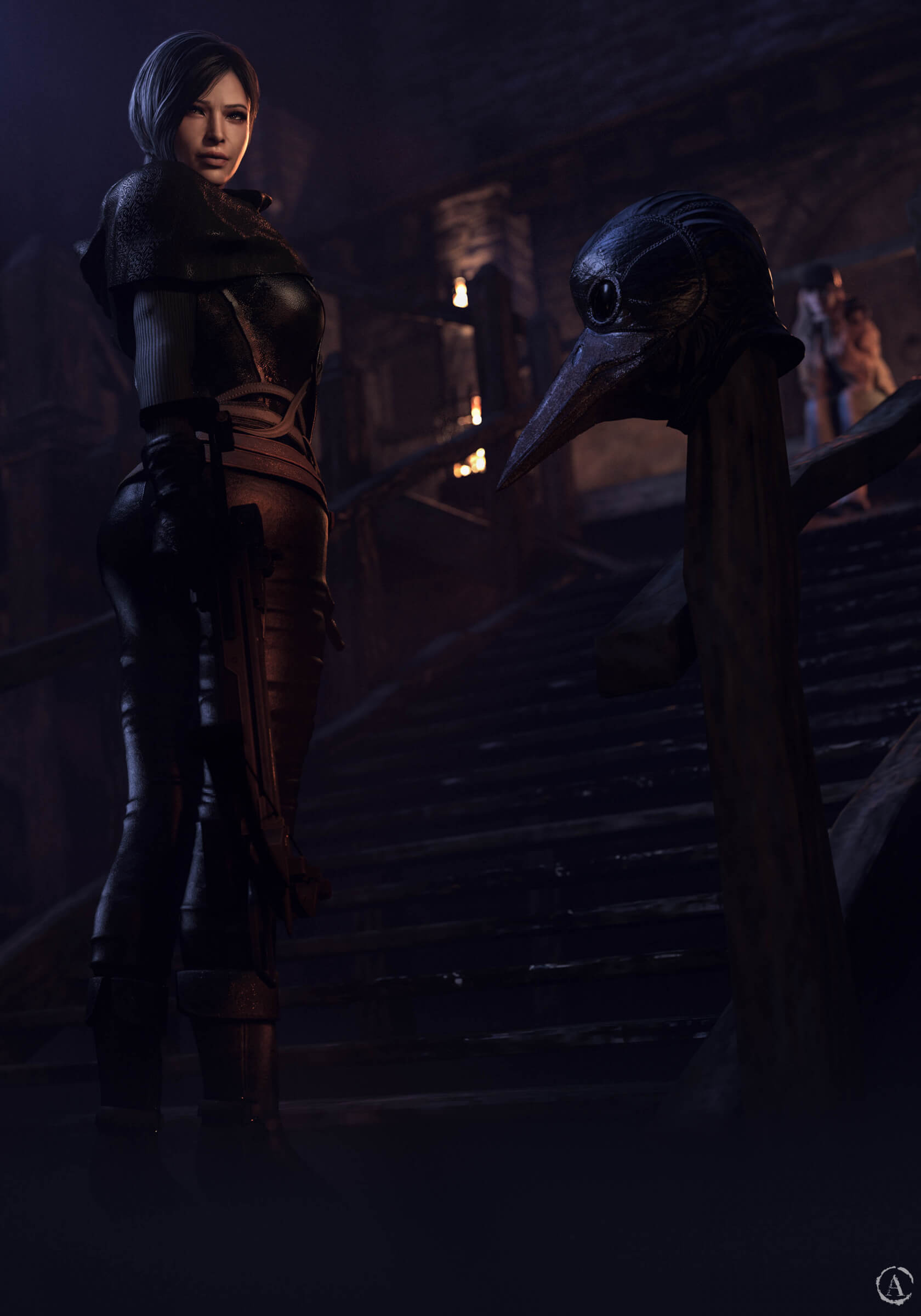 Ada Wong 3D Render, Digital Art by Aelf3d