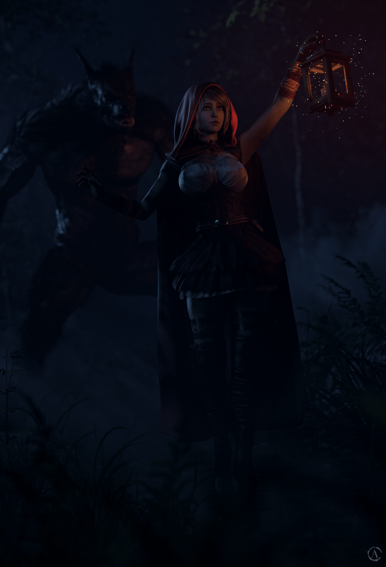 Ashley 3D Render, Digital Art by Aelf3d