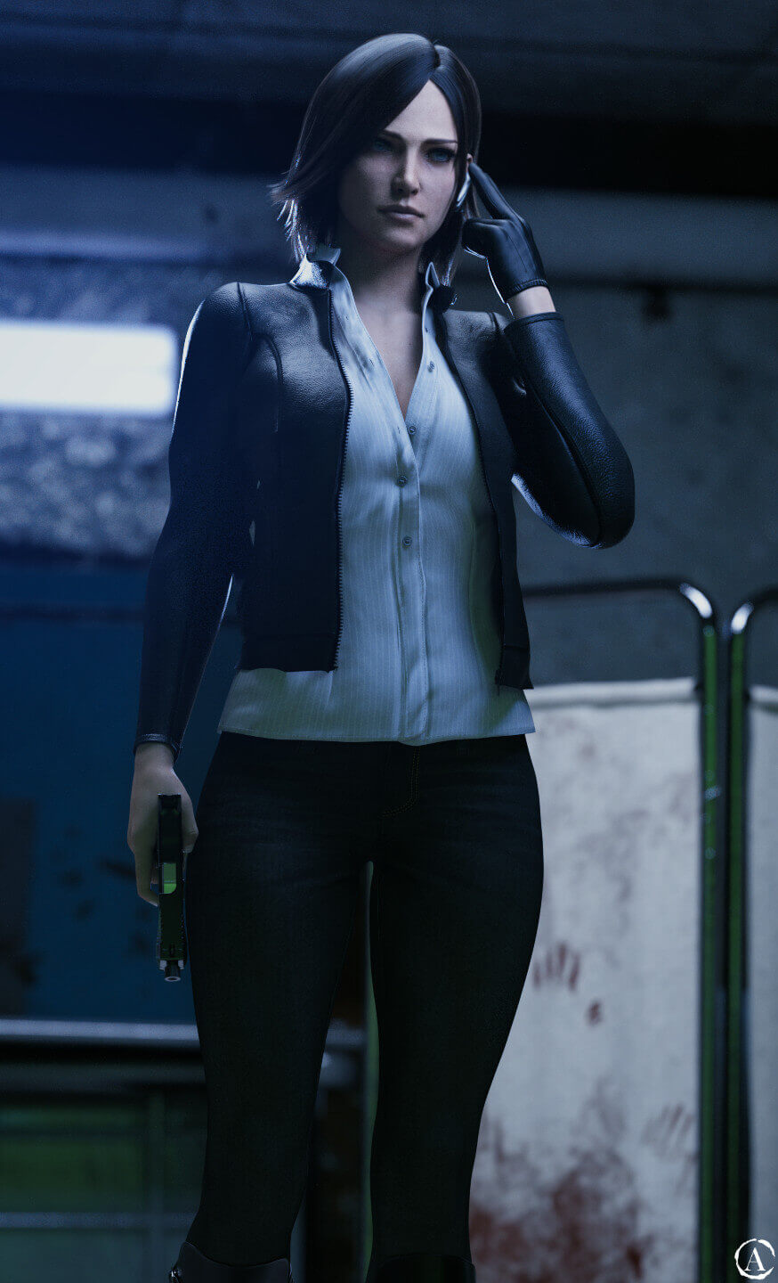 Juli Kidman 3D Render, Digital Art by Aelf3d