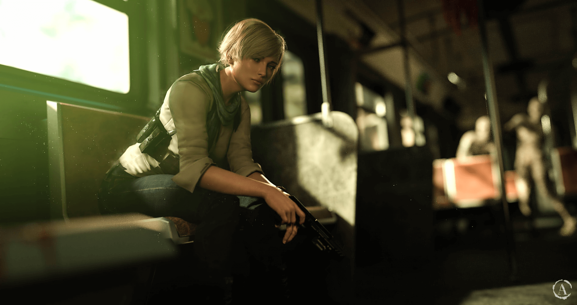 Sherry Birkin 3D Render, Digital Art by Aelf3d