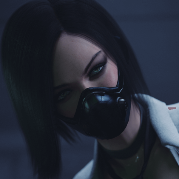 Viper (half mask) 3D Render, Digital Art by Aelf3d