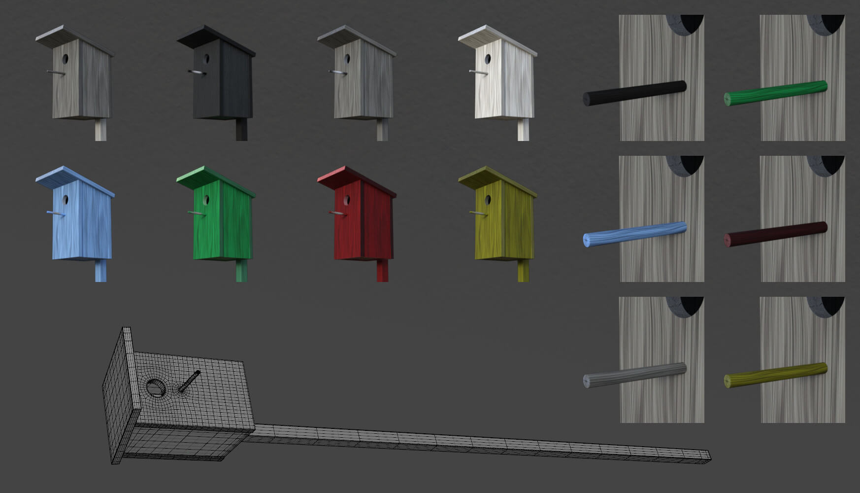 Starling Nest Box - Daz Content by Aesli