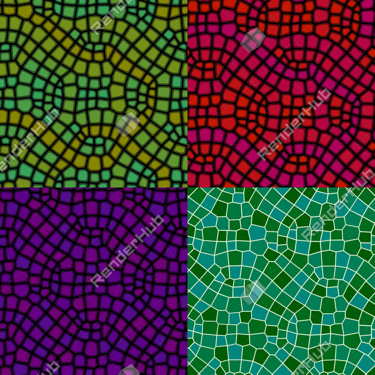 Tiles for Mosaic Tessellation - Stock Image by Aesli