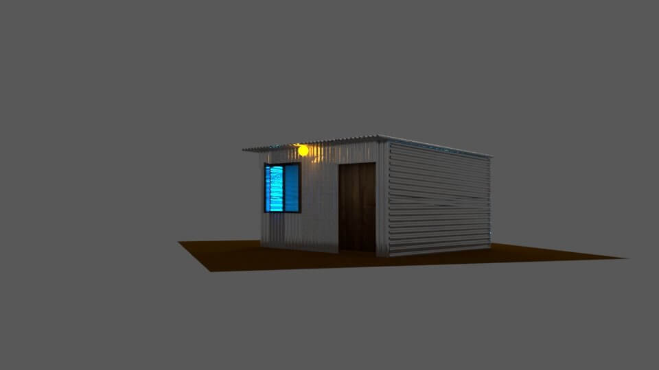 Shack/shanty House - 3D Model by Afterburner