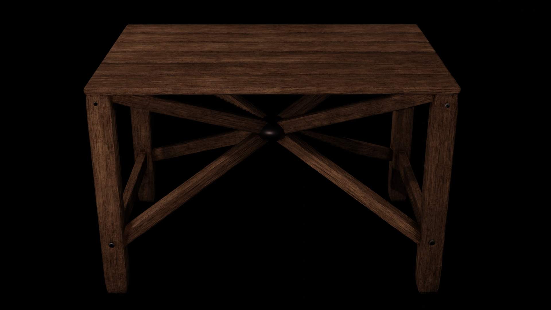 Wood Table - Free 3D Model by AG3DAssets