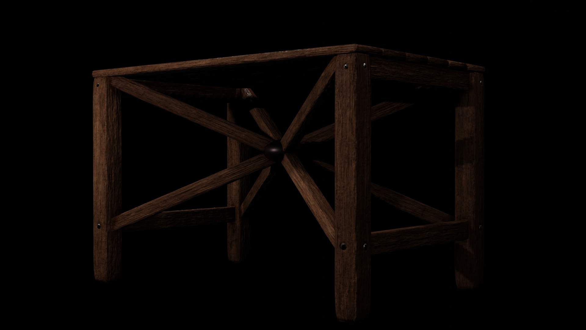 Wood Table - Free 3D Model by AG3DAssets