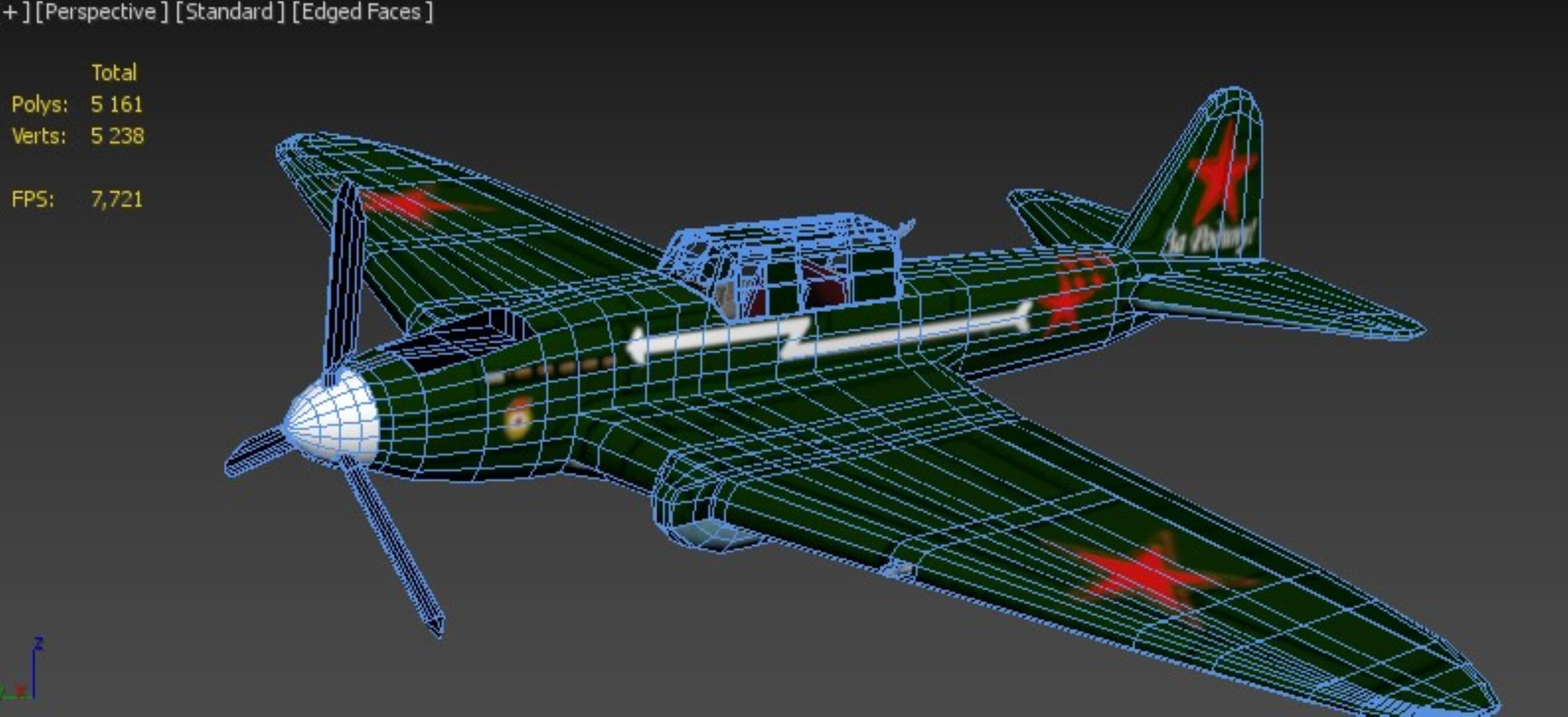 Airplane IL-2 3D Model by Agent2000