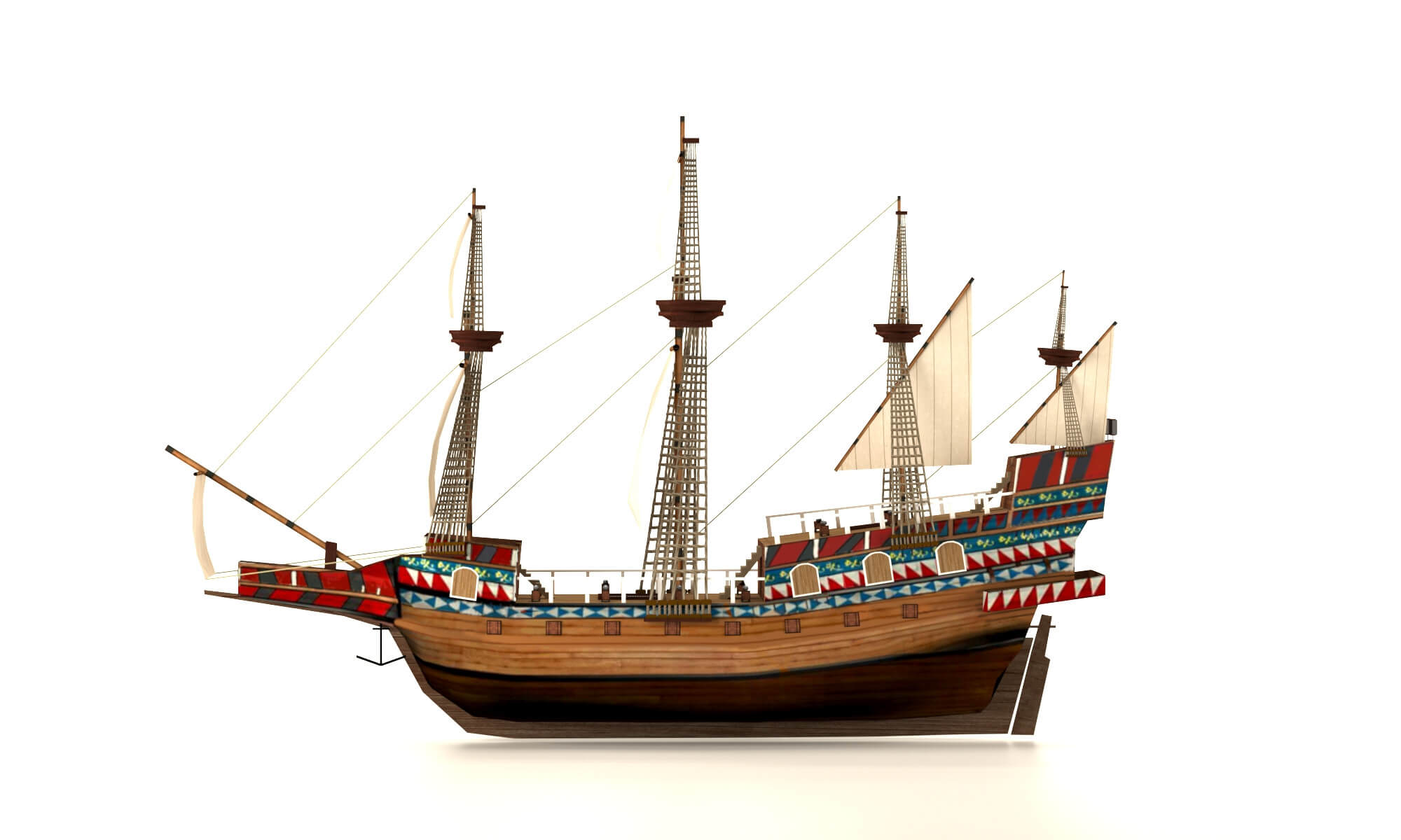 Galleon - Free 3D Model by Agent2000