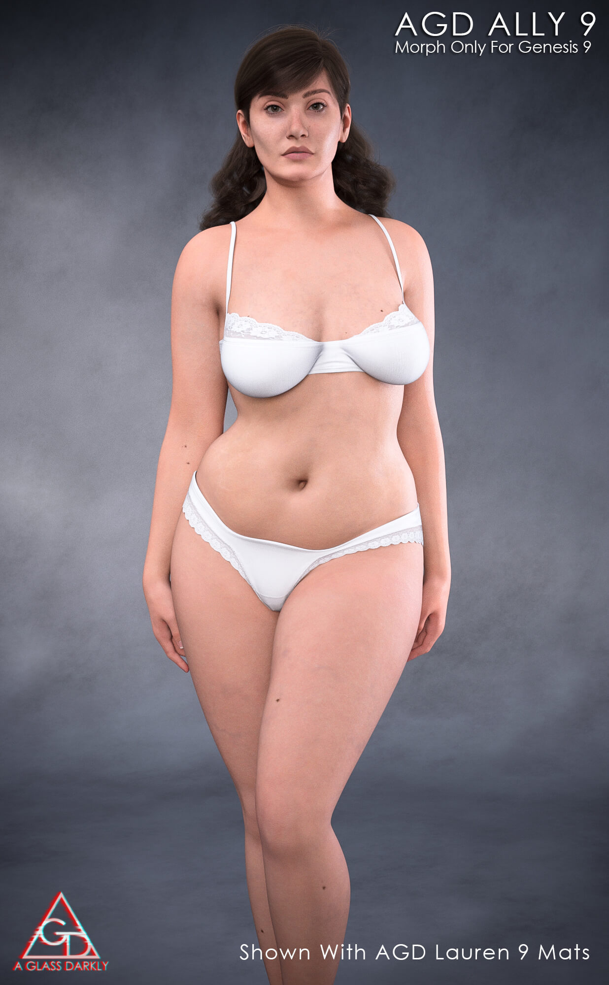 AGD Ally Character Morph for Genesis 9 - Daz Content by aglassdarkly