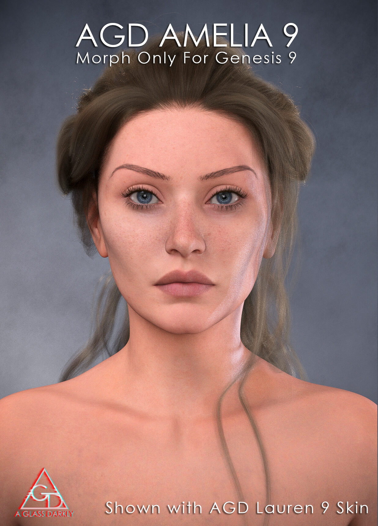 AGD Amelia Character Morph for Genesis 9 ⋆ Freebies Daz 3D