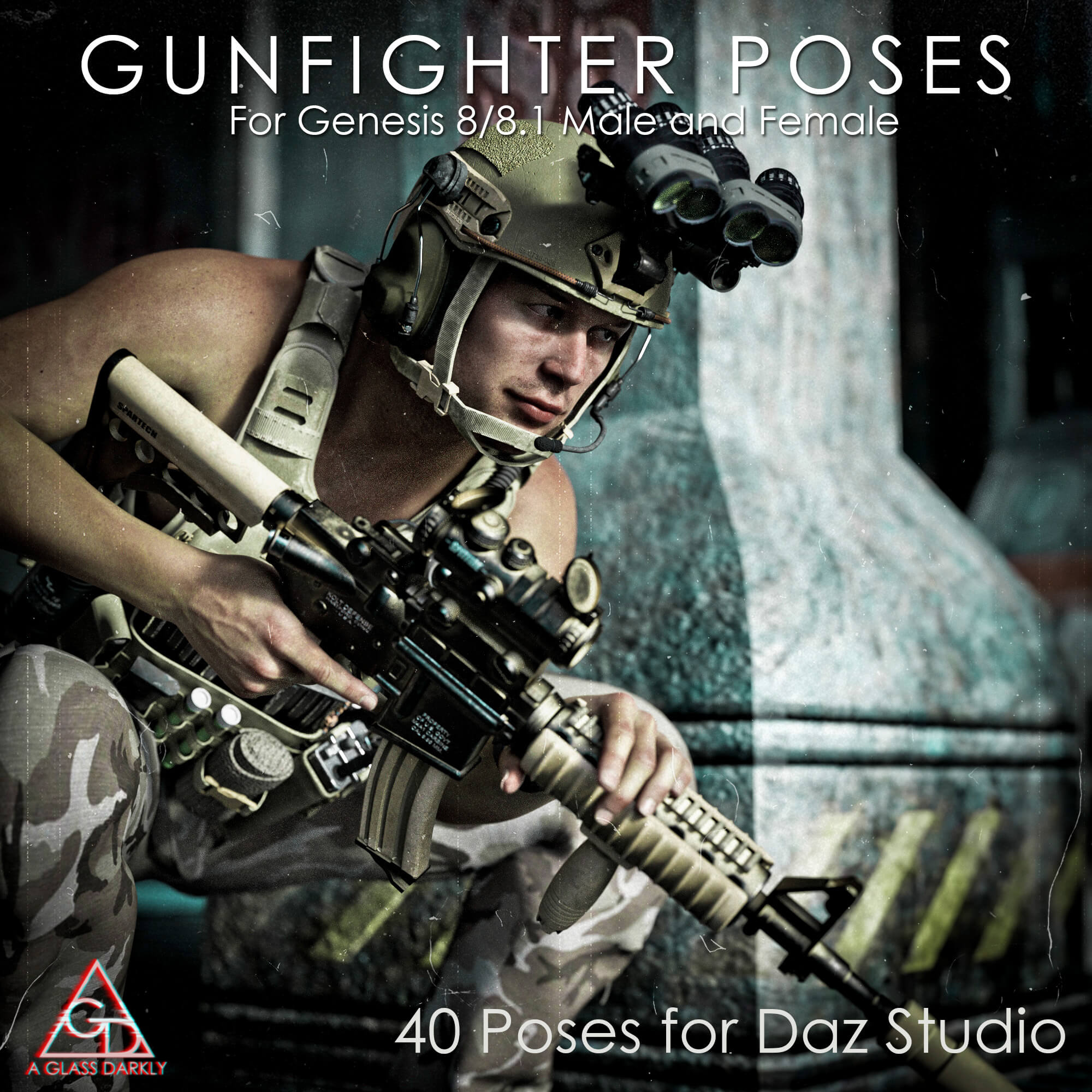 AGD Gunfighter Poses for G8/8.1 - Daz Content by aglassdarkly