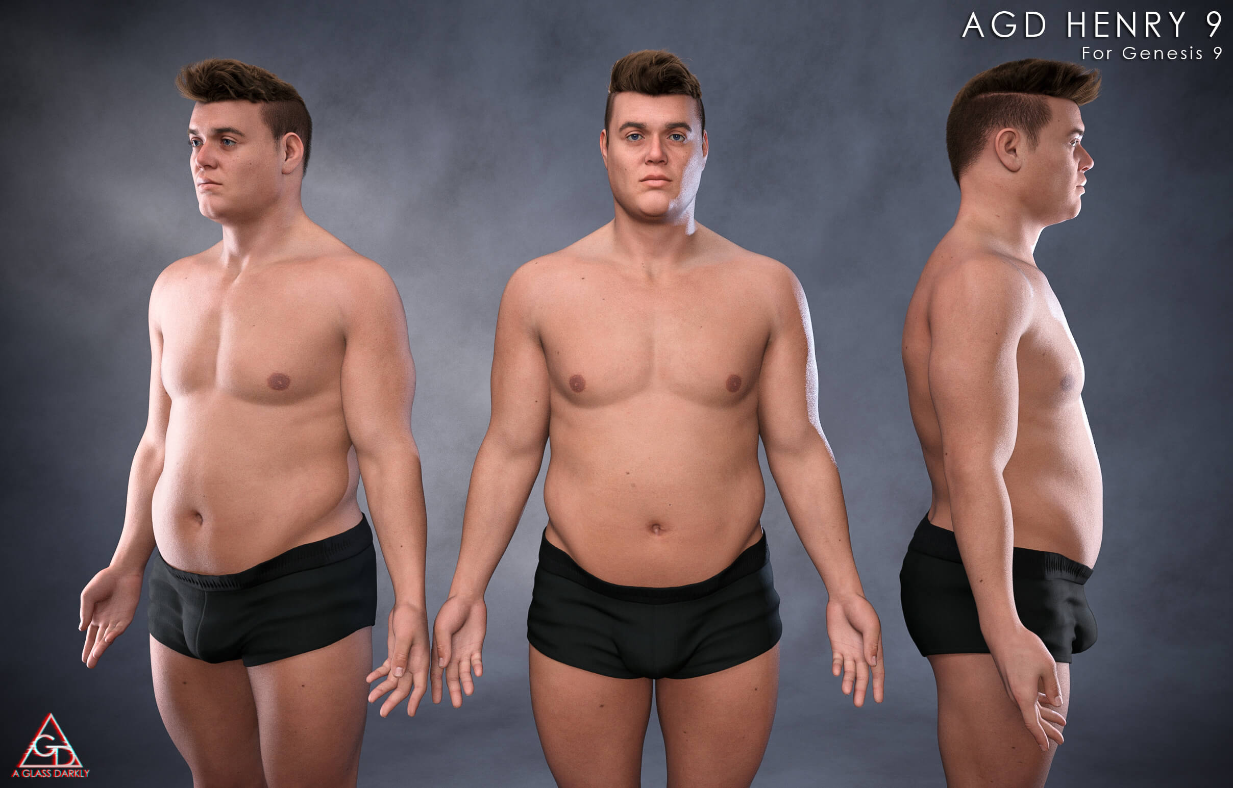 AGD Henry 9 for Genesis 9 - Daz Content by aglassdarkly